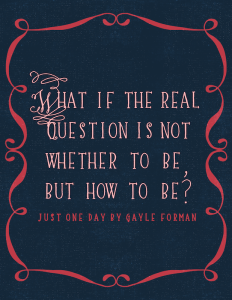 Quote Book: Just One Day by Gayle Forman – Stay Bookish